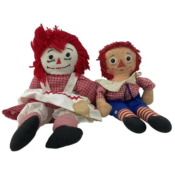 Raggedy Ann | Toys | Vintage Knickerbocker Raggedy Andy Handmade ...